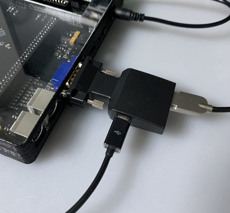 SX-LITE에 VGA-to-HDMI 컨버터를 SX-LITE에 적용