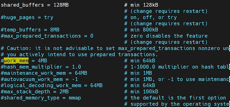 PostgreSQL의 shared_buffers