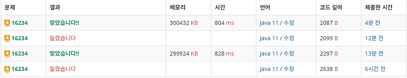 [백준 / JAVA] 16234. 인구 이동 (G4)