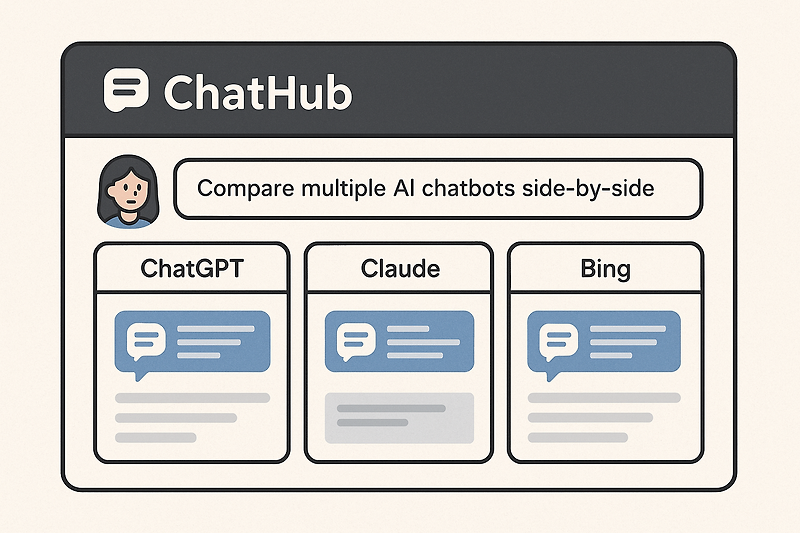 ChatGPT만 쓰세요? ChatHub로 AI 챗봇 5종 비교해보세요