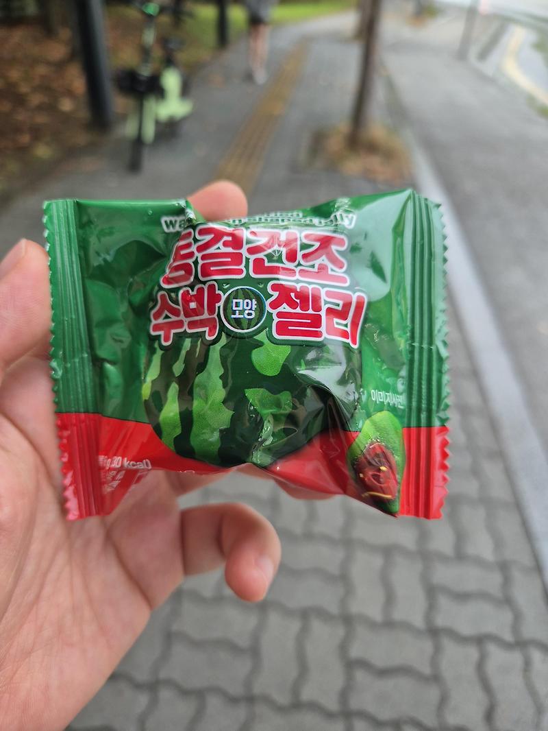 내돈내산후기 - 드디어 먹어본 동결건조 젤리 gs25 편의점 동결건조 수박젤리