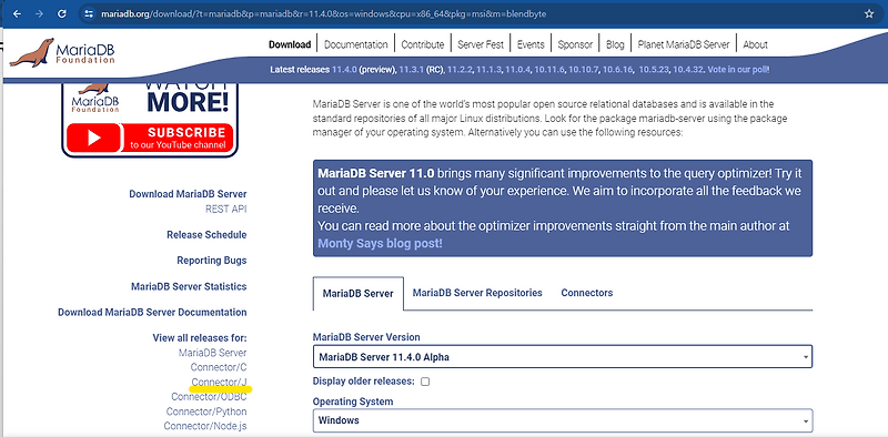 [intellij]mariadb connector 다운 + spring 프로젝트 적용