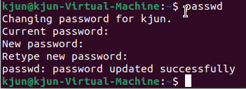 kjun.kr (kjcoder.tistory.com) :: [Ubuntu] 비밀번호 변경하기