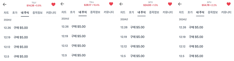 24년 12월 용돈 만들기 프로젝트 결산 - 24년 TSLY 배당금 확인