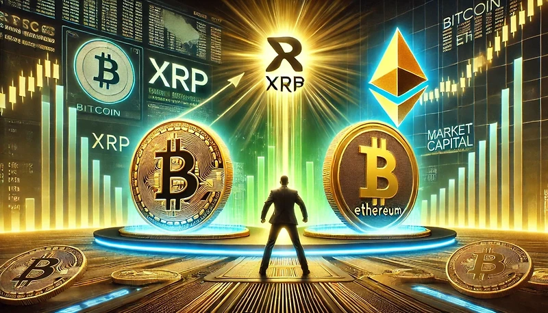 XRP가 BTC와 ETH에 도전: 주요 지표가 시장 자본을 둘러싼 전투를 강조
