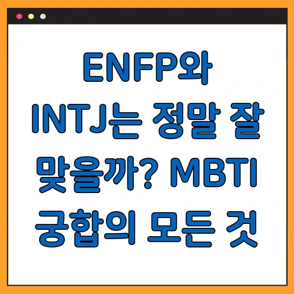 ENFP와 INTJ는 정말 잘 맞을까? MBTI 궁합의 모든 것