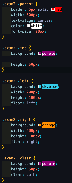 가로 배치하기(float, overflow, clear, inline-block)