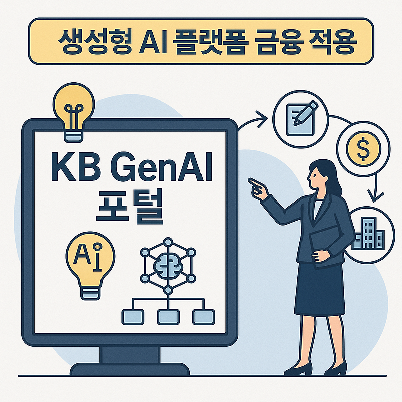 KB금융, KB GenAI 포털 공식 오픈: 금융권 최초 생성형 AI 플랫폼의 등장(2025.5.15)