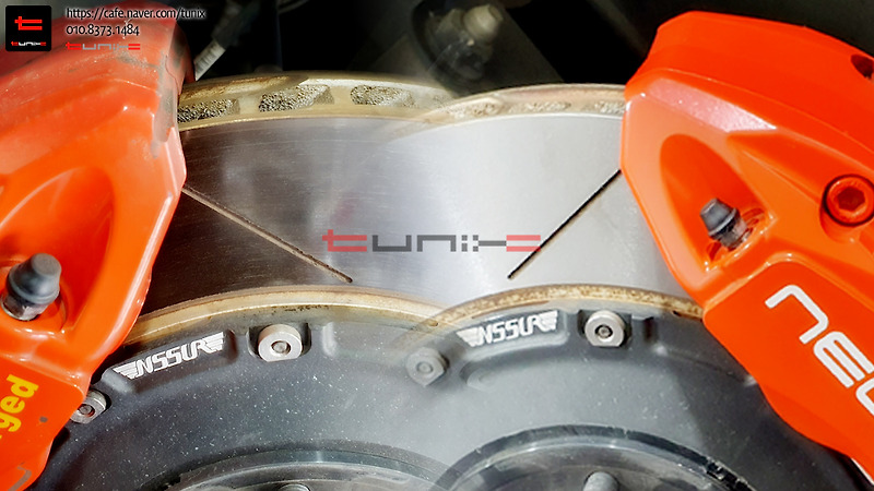 네오테크NF4p 380mm 핸들떨림 해결 -디스크연마 K5 DL3 ( 대구브레이크튜닝 튜닉스 )