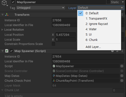 비트 마스크 - LayerMask