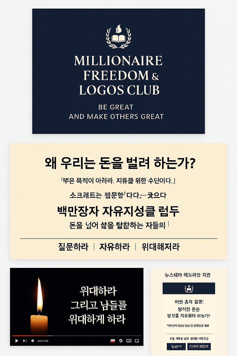 백만장자 자유지성클럽 (Millionaire Freedom & Logos Club) 2