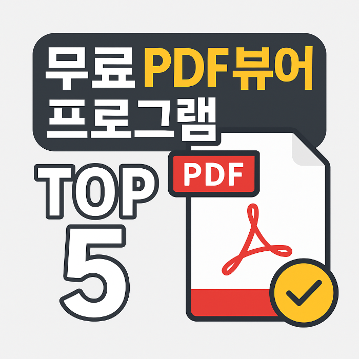 무료 PDF 뷰어 프로그램 TOP 5