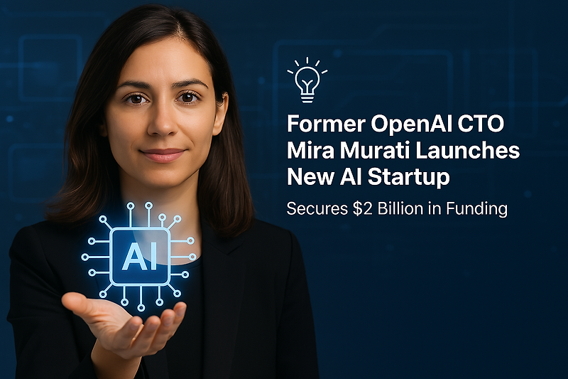 💡 오픈AI 출신 CTO 미라 무라티, 새 AI 스타트업 설립