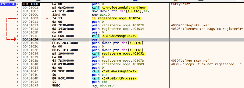 [리버싱] reversing with lena-tutorial 3 - Oops!