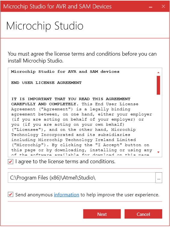 Microchip Studio 설치