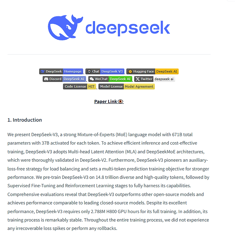 deepseek-v3 모델 설명 :: you've got to find what you love.