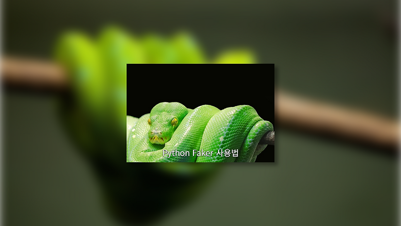 Python Faker로 더미 데이터 생성 (2/2)