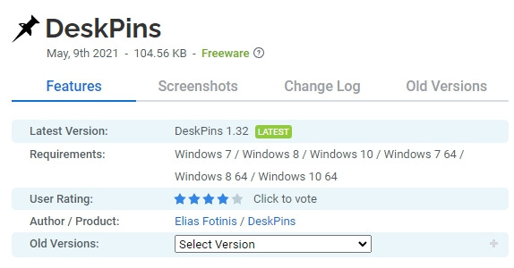 DeskPins 무료 다운로드