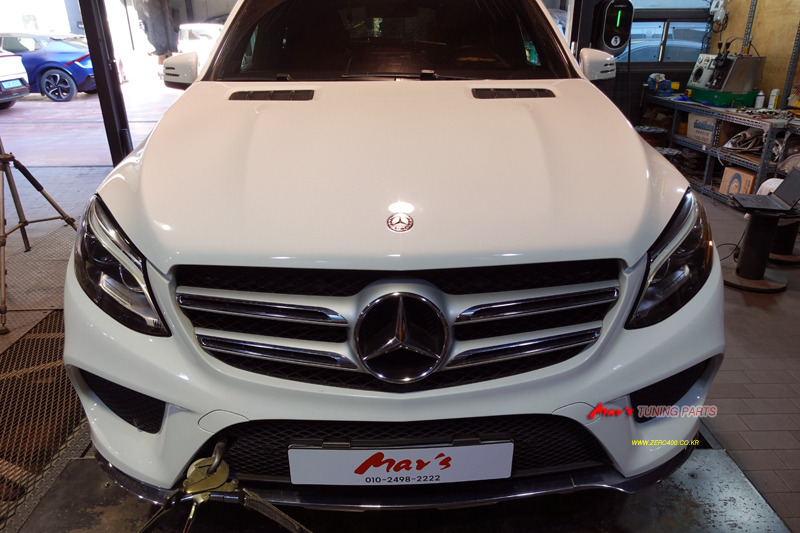 18yr MB W166 GLE350 d 4Matic 마르스 ECU + TCU 맵핑 초반굼뜸현상 개선및 출력개선 휠마력 49HP 상승.