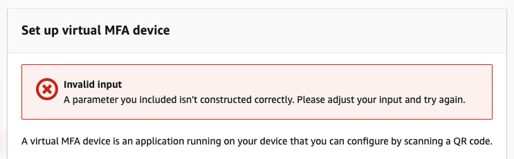 AWS MFA Authenticator app 사용해서 인증하기