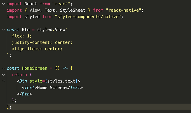 react native 프로젝트에 styled-components 적용하기