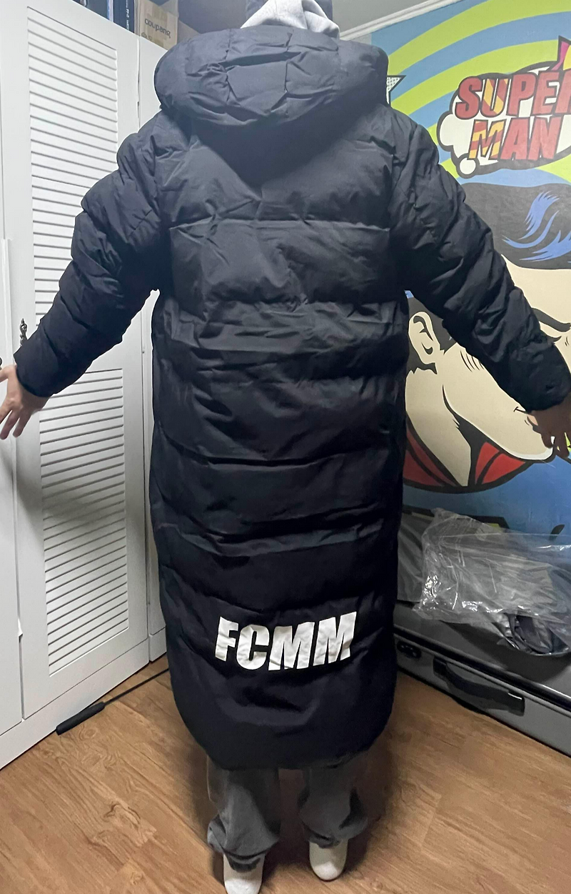남자 빅사이즈 롱패딩 FCMM 클럽팀 풋볼 벤치 롱패딩 내돈내산 후기
