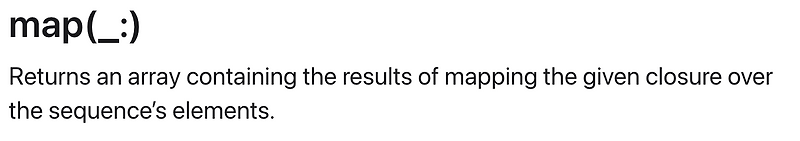 [Swift] map 함수 정리하기