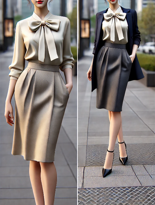 보우 타이 블라우스(Bow Tie Blouse)