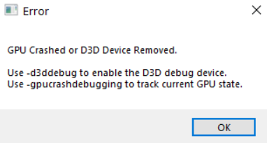 [Unreal Engine] unreal gpu crashed or d3d device removed 해결법