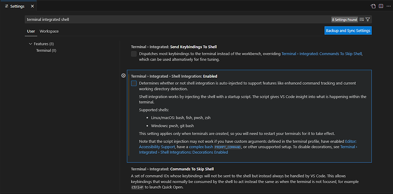 Visual Studio Code에서 Git bash 실행이 느릴 때