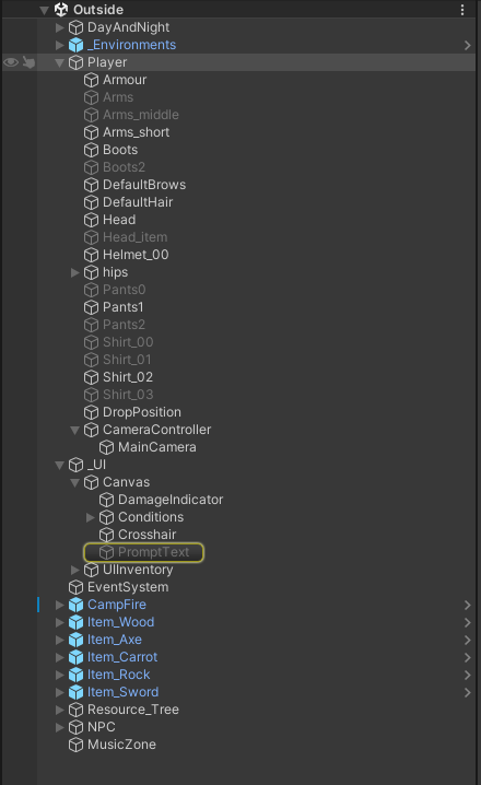 최상위 부모 오브젝트를 코드 상에서 가져오는 방법: GetRootGameObjects, 검색함수 만들기, GameObject.Find와 비교