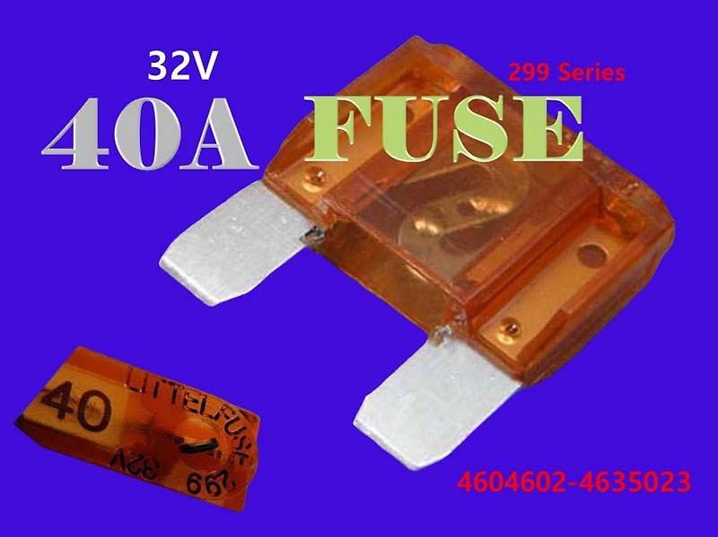 FUSE 휴즈 40A 32V 299 Series 0299040.ZXNV Maxi LITTELFUSE 4604602-4635023