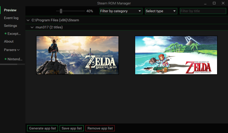 steam rom manager (스팀 롬 매니저 사용법) :: 게임만사세상만사