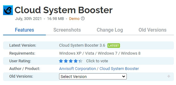 Cloud System Booster 무료 다운로드