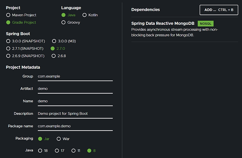 Springboot에서 Docker MongoDB 연동하기