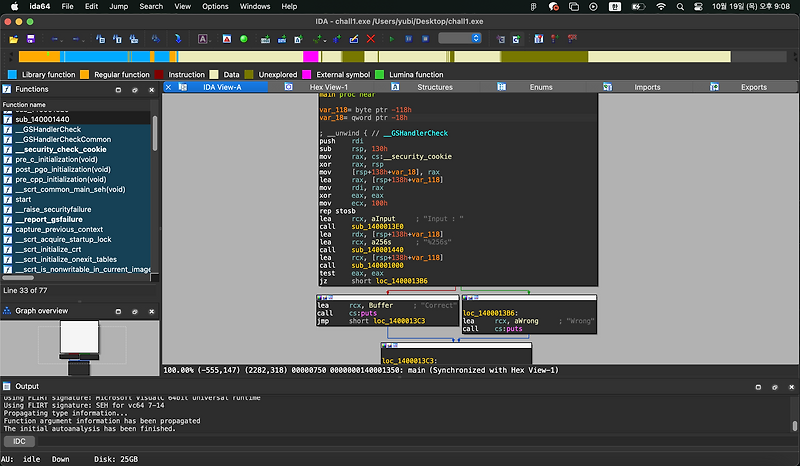 [wargame / Dreamhack] 'Reversing Basic Challenge #1' 문제 write-up / 티오리