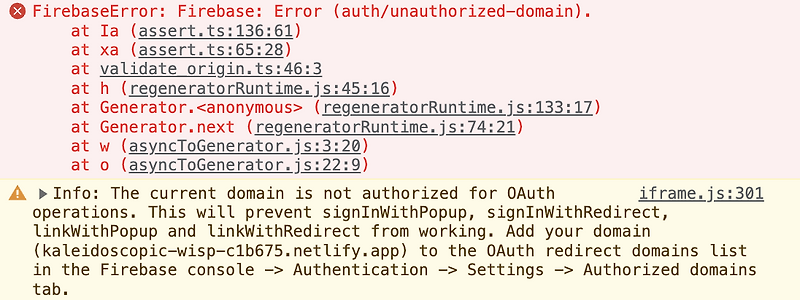 [ETC] Firebase authentication Netlify 배포 오류