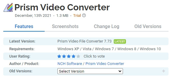 Prism Video Converter 무료 다운로드