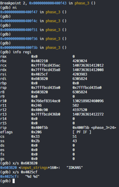 [Bomb Lab] 3회 차: phase_3