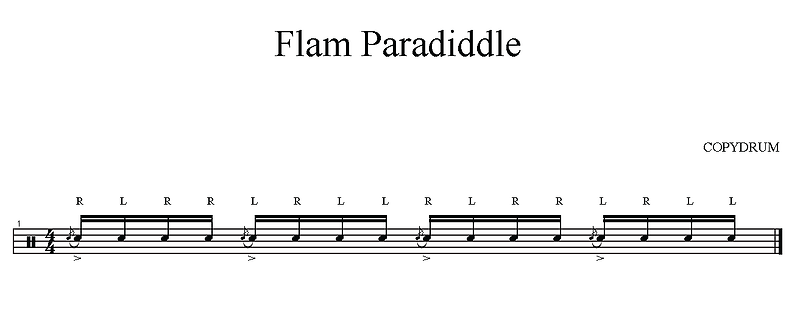 Flam Paradiddle :: COPYDRUM