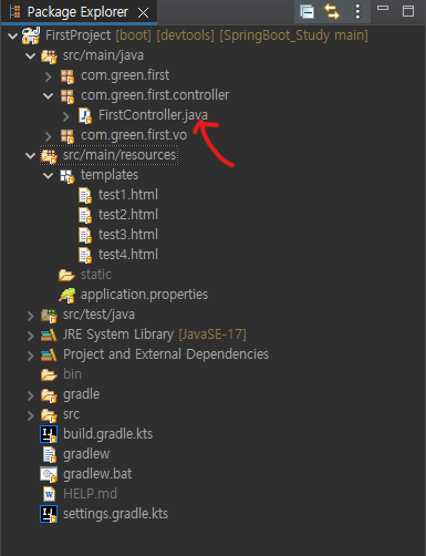 [Spring Boot] 페이지 이동 GetMapping, PostMapping — 개발 일기