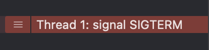Thread 1: signal SIGTERM 오류 증상 해결하기