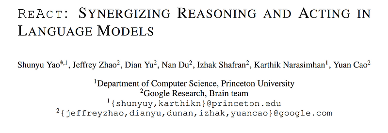 [논문리뷰] ReAct: Synergizing Reasoning and Acting in Language Models