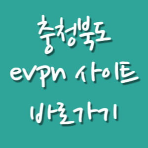 충청북도 원격업무포털 시스템 주소 https://evpn.cbe.go.kr/ 바로 접속