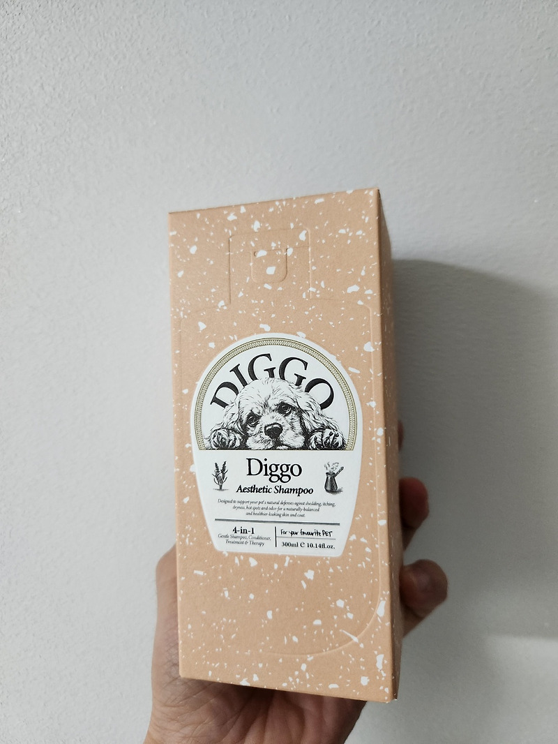 강아지 각질 피부를 위한 Diggo 천연 약용 애견 샴푸 후기