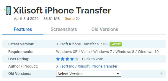 Xilisoft iPhone Transfer 무료 다운로드