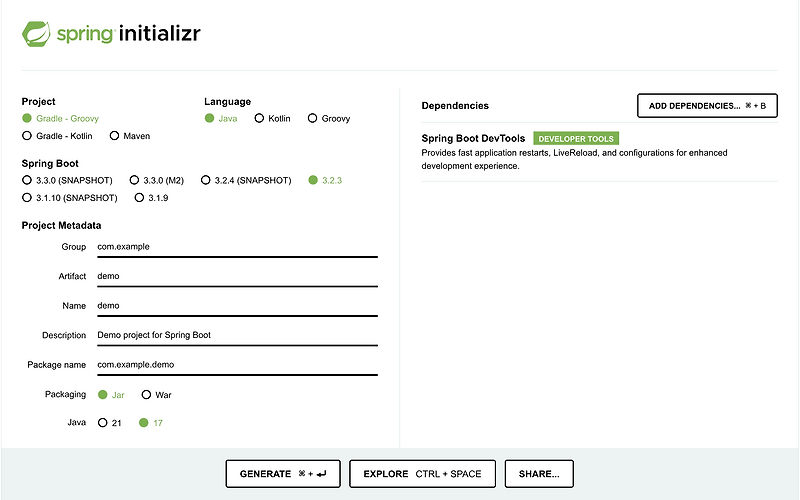 spring-boot-devtools 라이브러리 (livereload, restart)