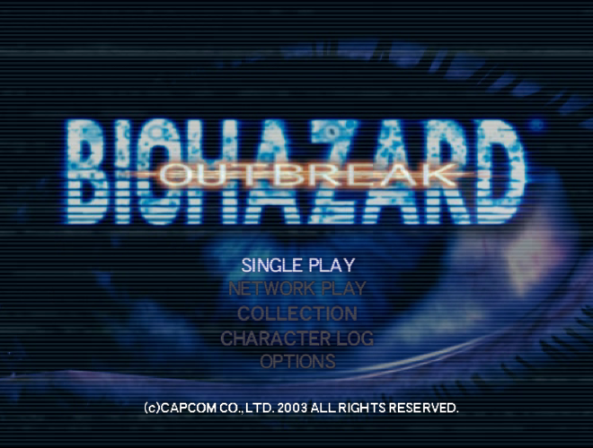 캡콤 / 서바이벌 호러 - 바이오하자드 아웃브레이크 バイオハザード アウトブレイク - Biohazard Outbreak (PS2 ...