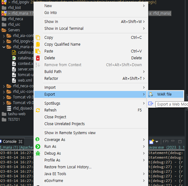 [Linux] 이클립스 War 파일 리눅스에서 압축 풀기 (프로젝트 서버 반영 작업) :: Le festin est sur ...