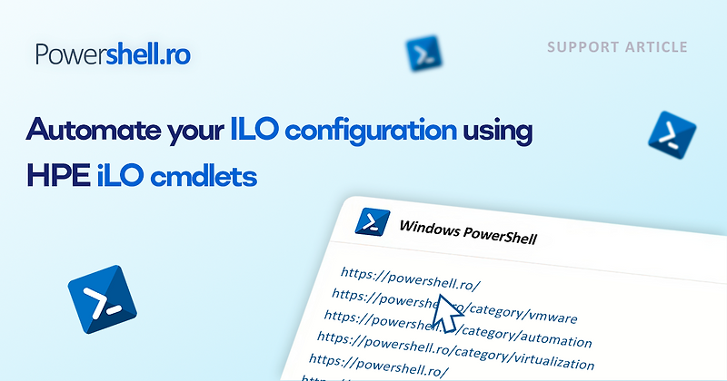 [HPE] Windows PowerShell: iLO cmdlets 이용한 AHS log 수집